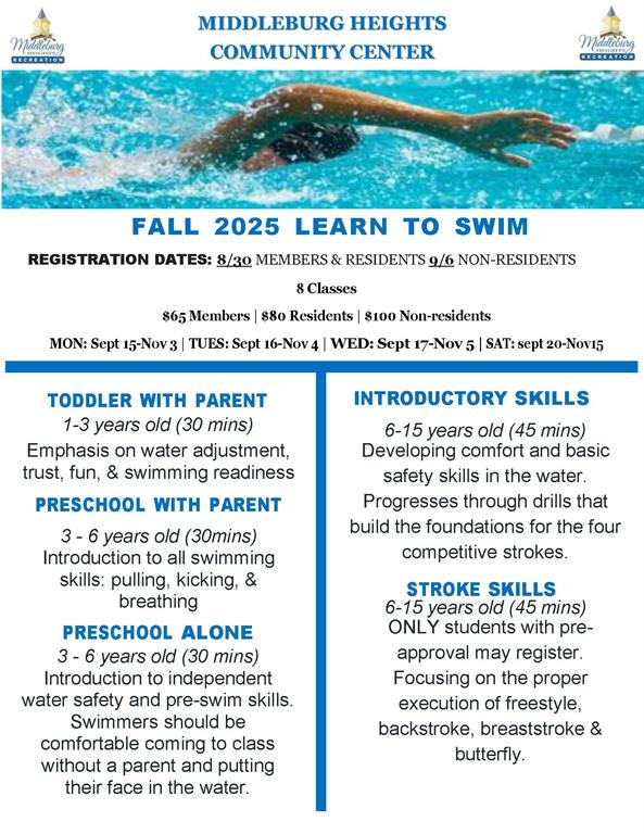 City of Middleburg Heights Recreation - City of Middleburg Heights ...