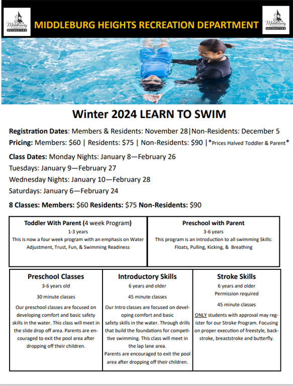 City of Middleburg Heights Recreation - City of Middleburg Heights ...